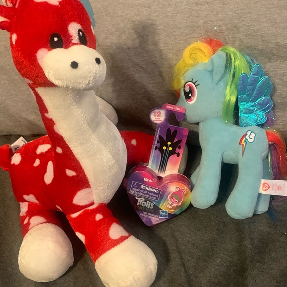 Trolls | Toys | Trolls Rainbow Dash Beverly Hills Teddy Bear Company ...